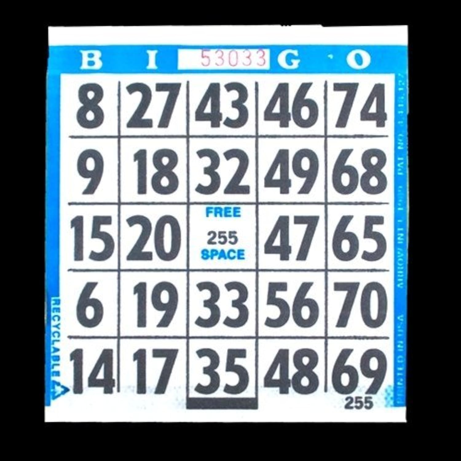 Amazon.com : SmallToys 1 on Large Print Easy Read Bingo Paper Game ...