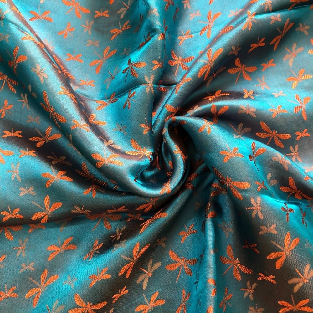 Amazon.com: VINSILK Mulberry Silk Fabric, Pattern Silk Fabric ...