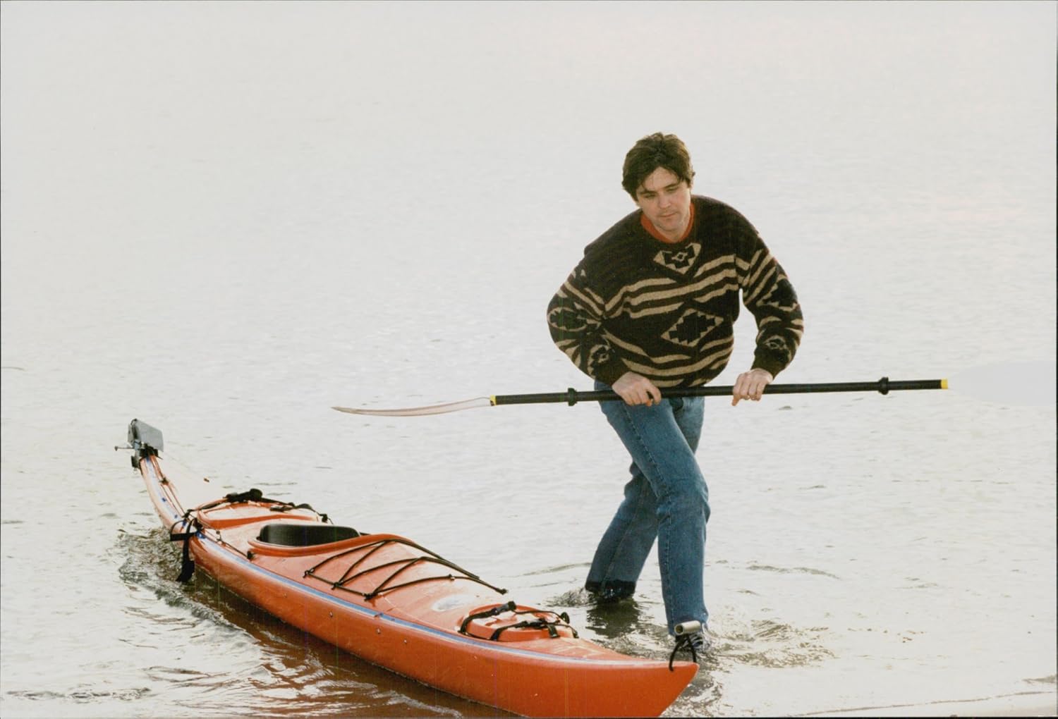 Amazon.com: Vintage Photo of Willie Kennedy Smith with his Kayak Near ...