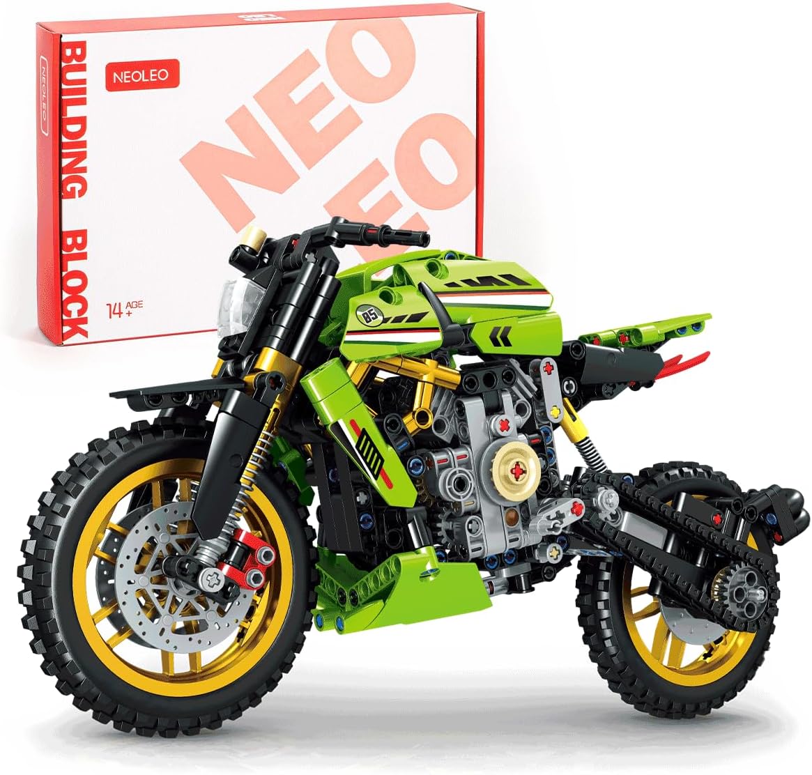 Amazon.com: NeoLeo Super Motorcycle Moc Building Blocks and ...