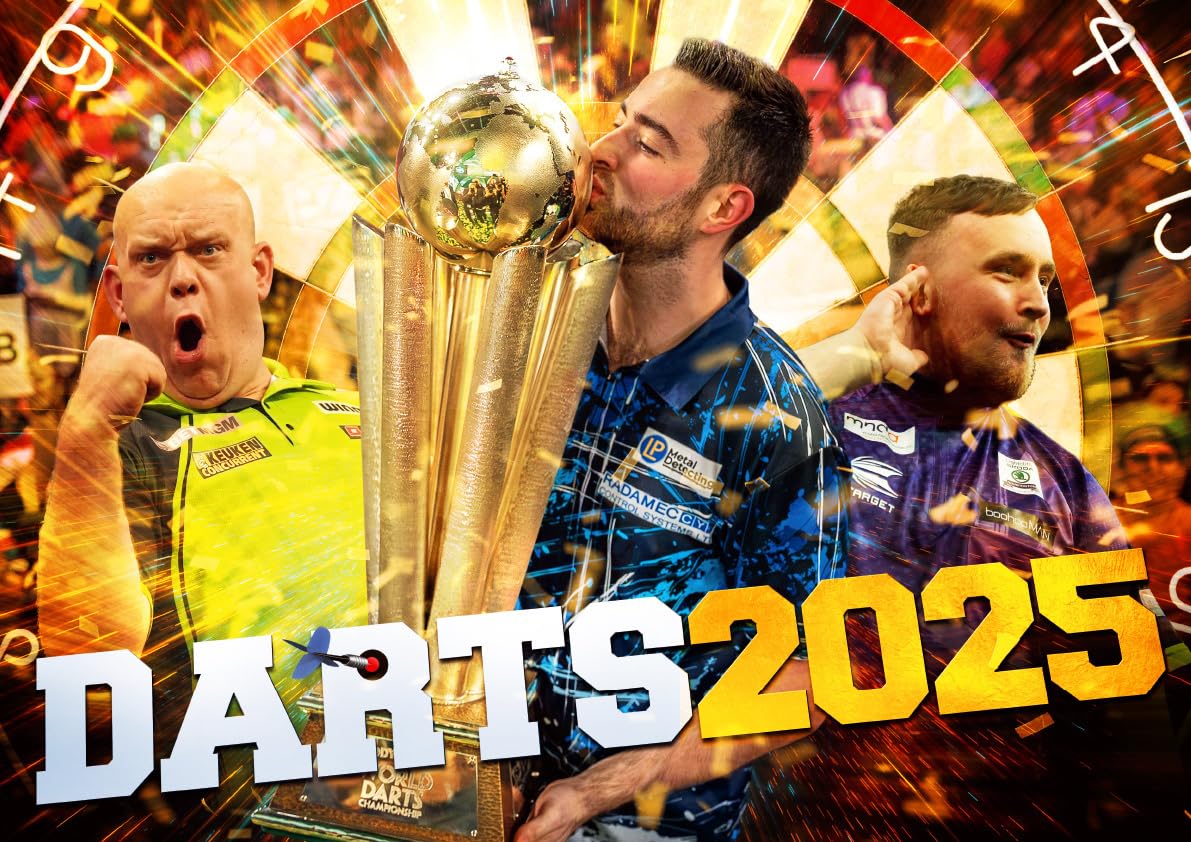 Darts Calendar 2025: Amazon.co.uk: Michael van Gerwen, Phil Taylor ...