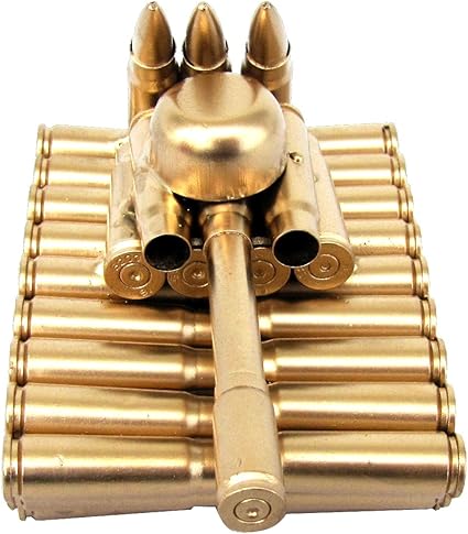 Amazon.com: Treasure Gurus Bullet Shell Casing Shaped Army Tank for ...