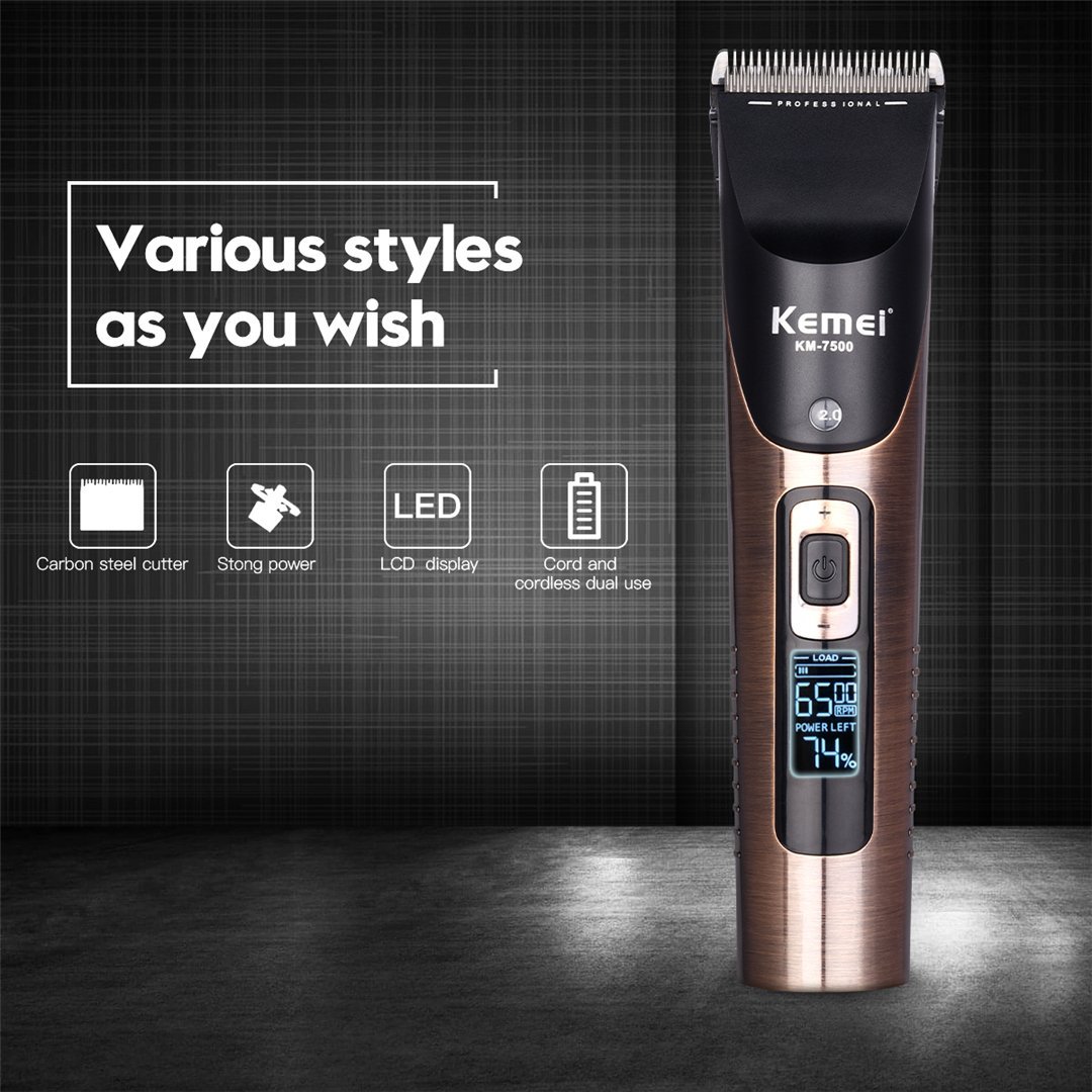 CkeyiN,Electric Hair Clipper Rechargeable Hair Trimmer with Charging ...