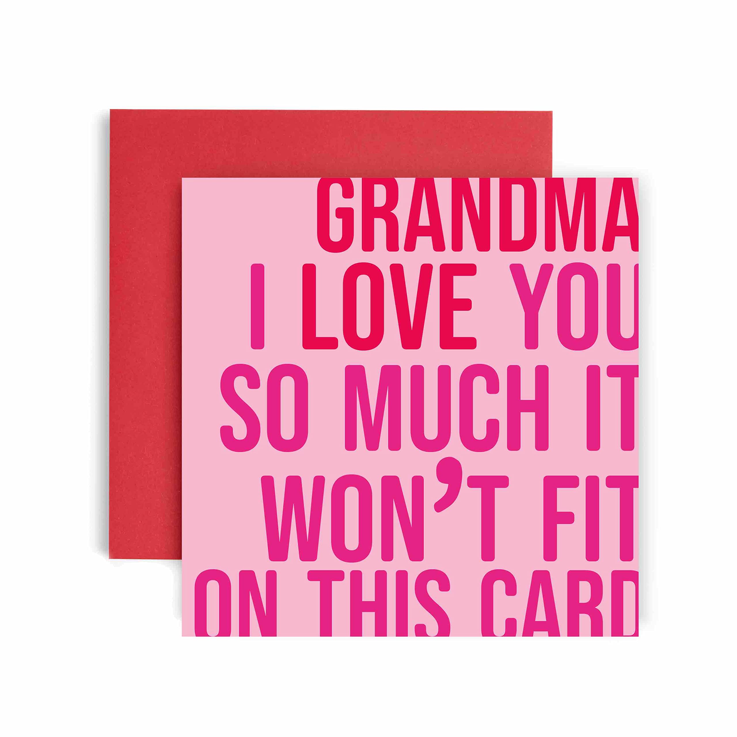 I Love You Grandma Cards