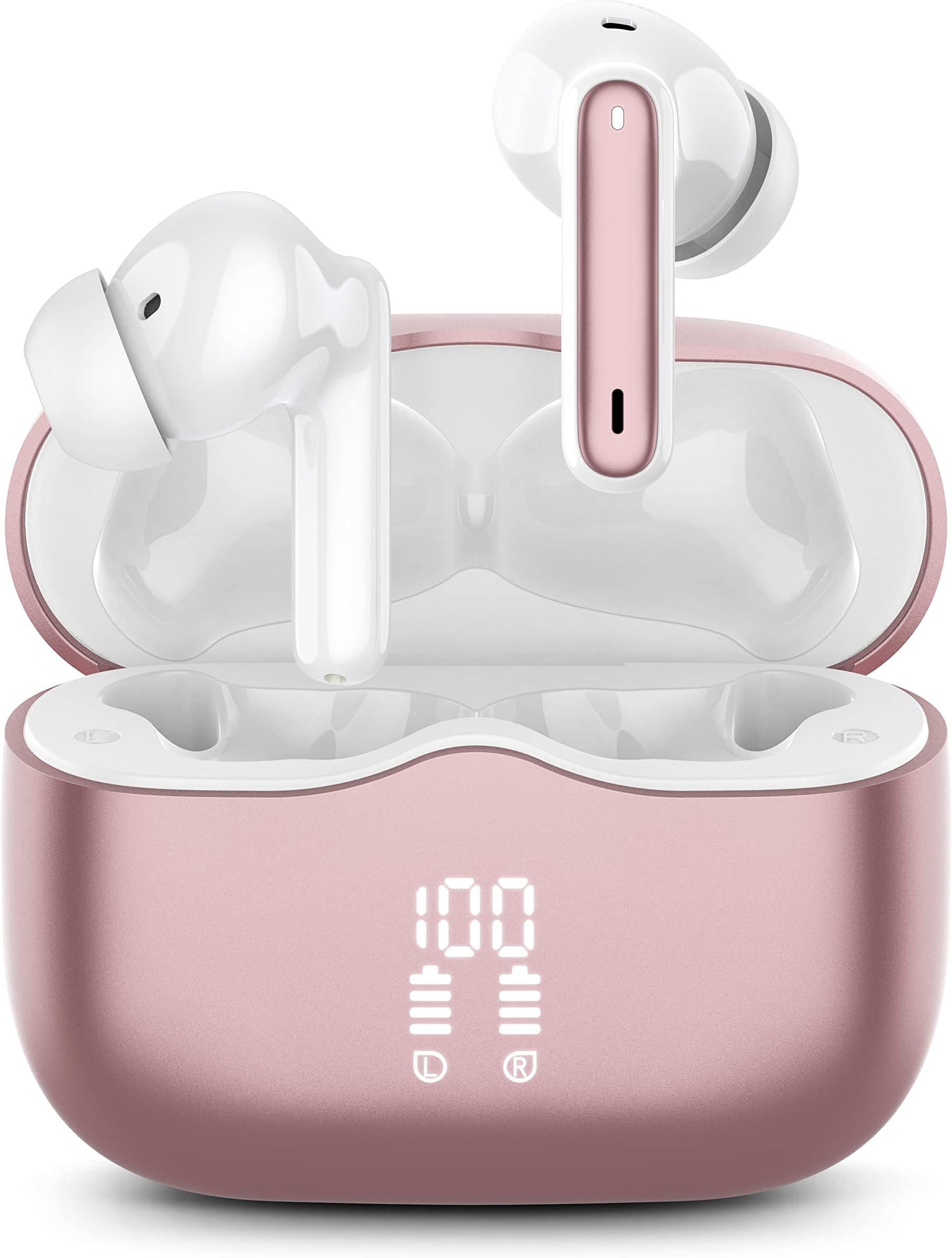 Wireless Earbuds, Bluetooth 5.3 Earbuds HiFi Stereo Wireless Headphones ...