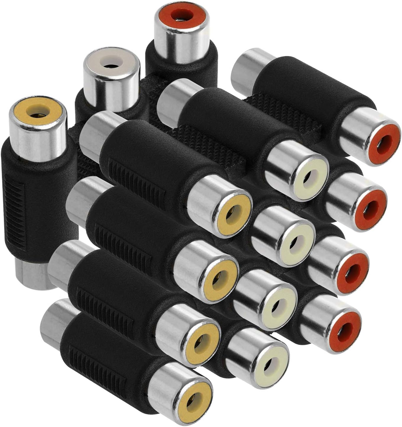 Amazon.com: Cmple – 3-RCA Jacks to 3-RCA Jacks Coupler Jointer – RGB ...