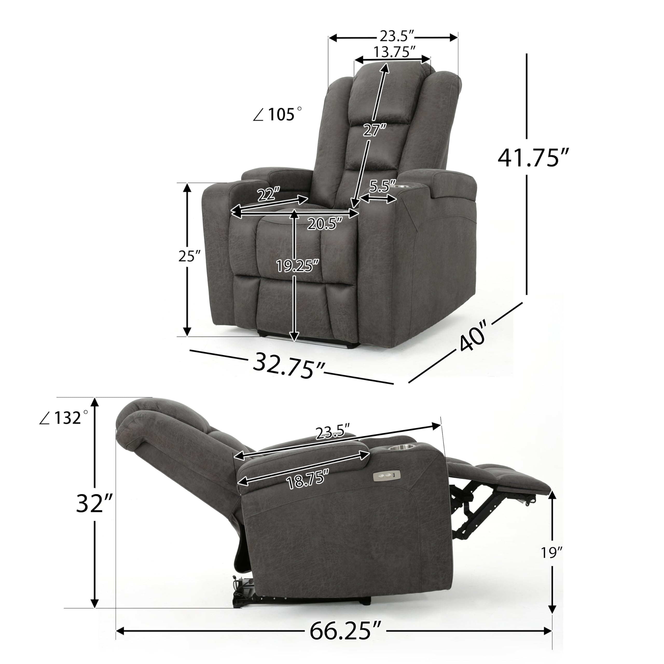 Standard Recliner Dimensions