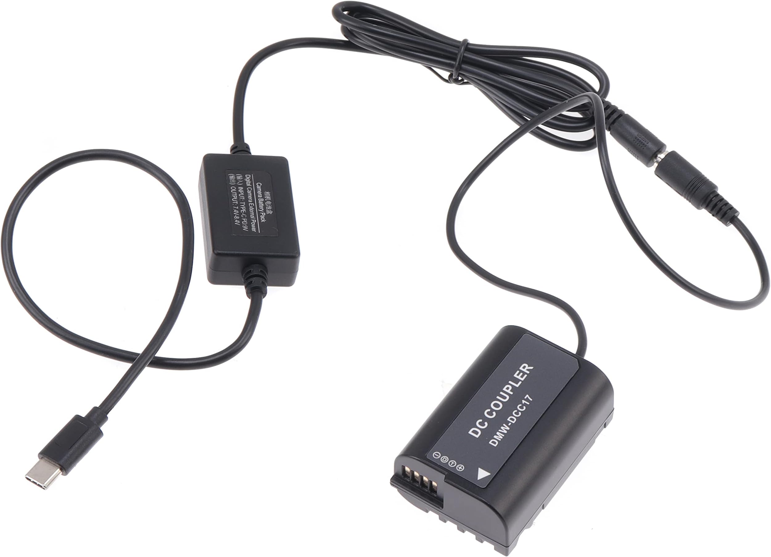 Amazon.com : Hersmay USB Type-C to DMW-BLK22 Dummy Battery Power ...