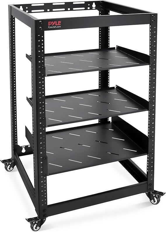 Amazon.com: PYLE 20U Open Frame Server Rack - Wall Mount Network Rack ...