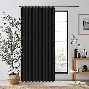 Vatge Doorway Curtains Privacy - Black Curtains for Closets Without ...