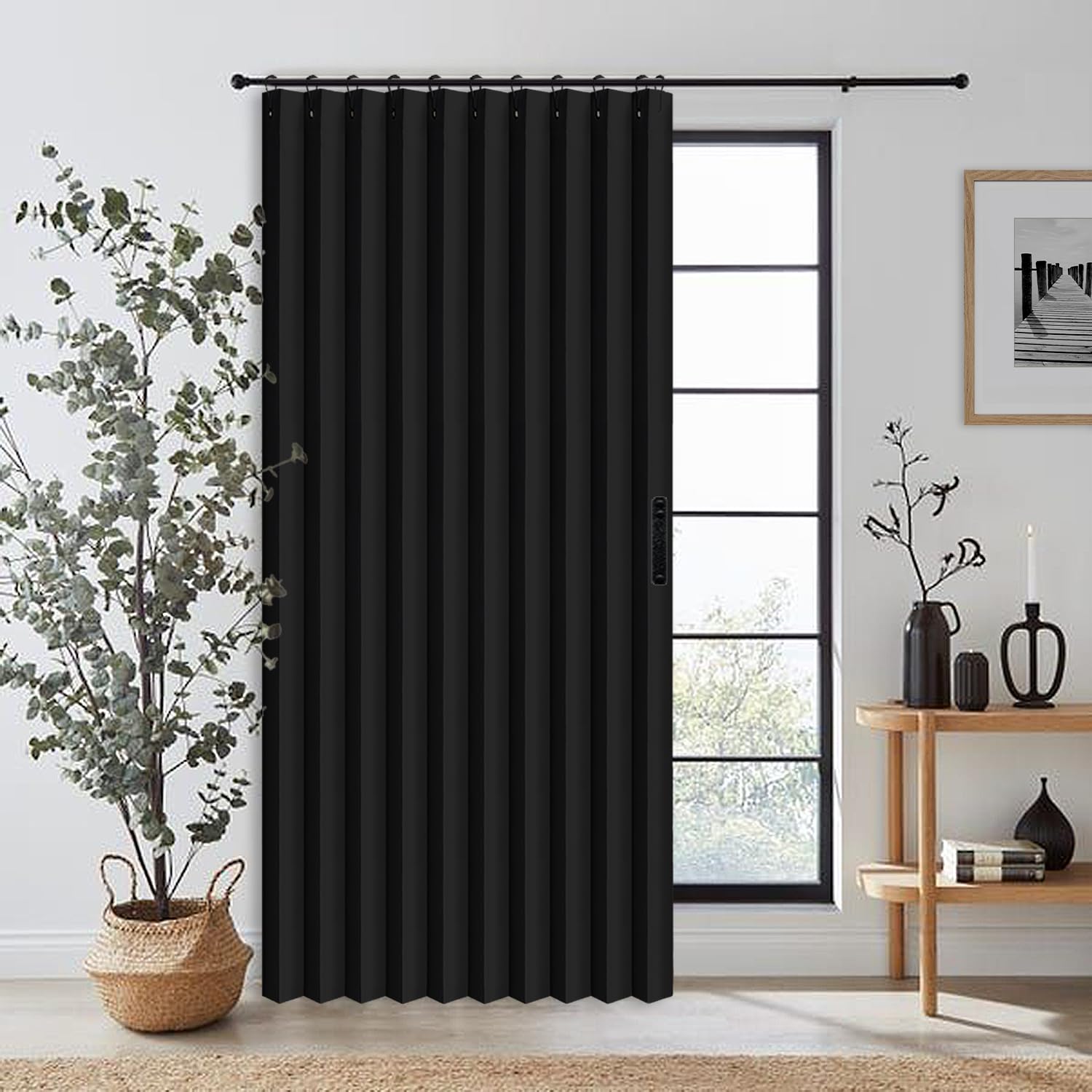 Amazon.com: Vatge Doorway Curtains Privacy - Black Curtains for Closets ...