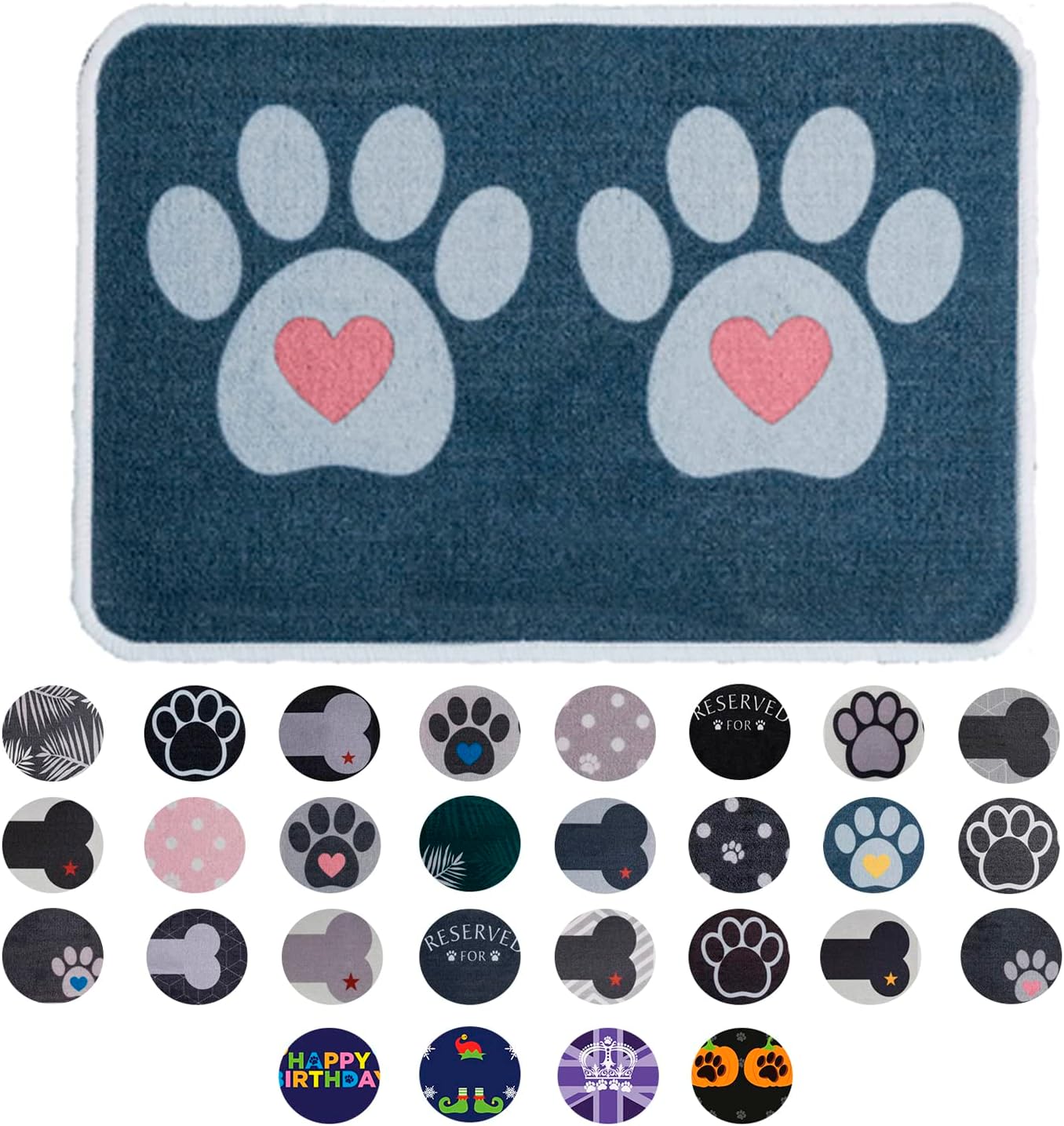 PET REBELLION Extra Large Personalised Absorbent Machine Washable Pet ...