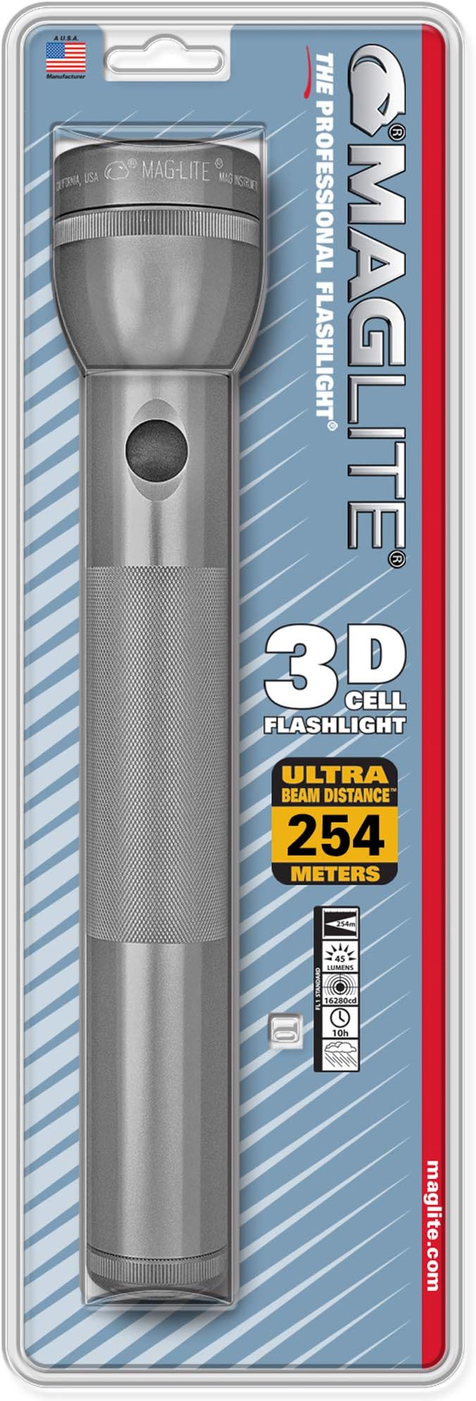 Maglite S2d116 2d Cell Flashlight Blister Pack Blue : Amazon.co.uk: DIY ...