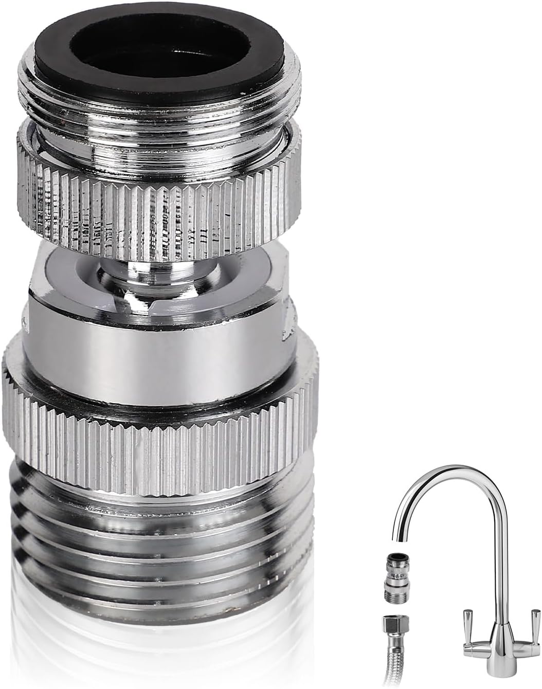 Amazon.com: Garden Hose Faucet Adapter, Garden Hose Connector Brass ...