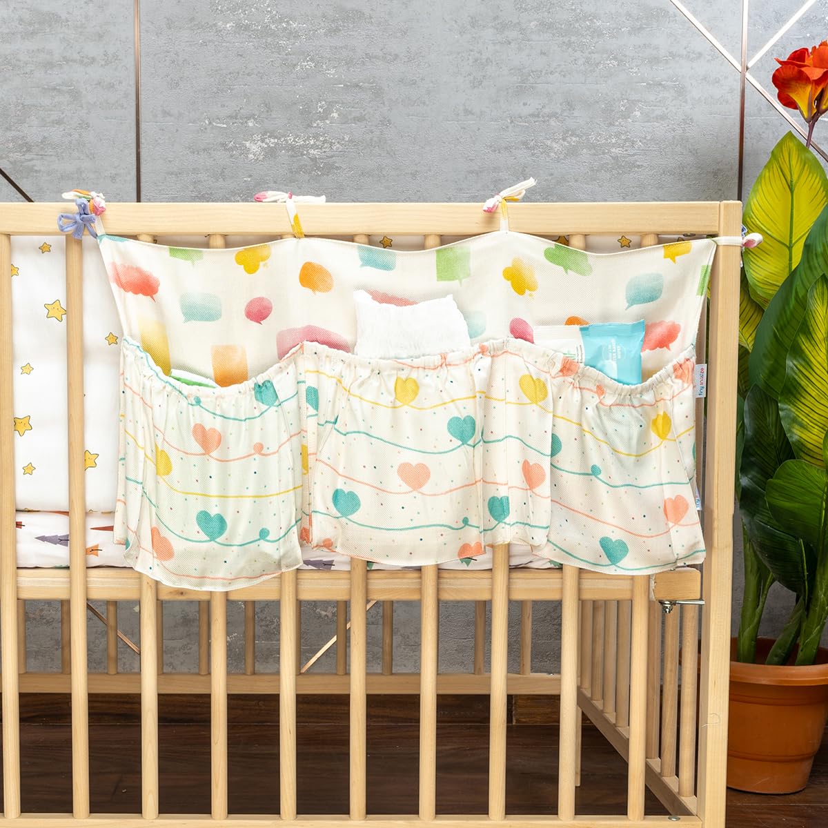 Tiny Snooze Baby Crib Storage|Baby Stuff Organizer|Useful Crib Pocket ...