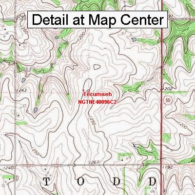 Amazon.com : USGS Topographic Quadrangle Map - Tecumseh, Nebraska ...