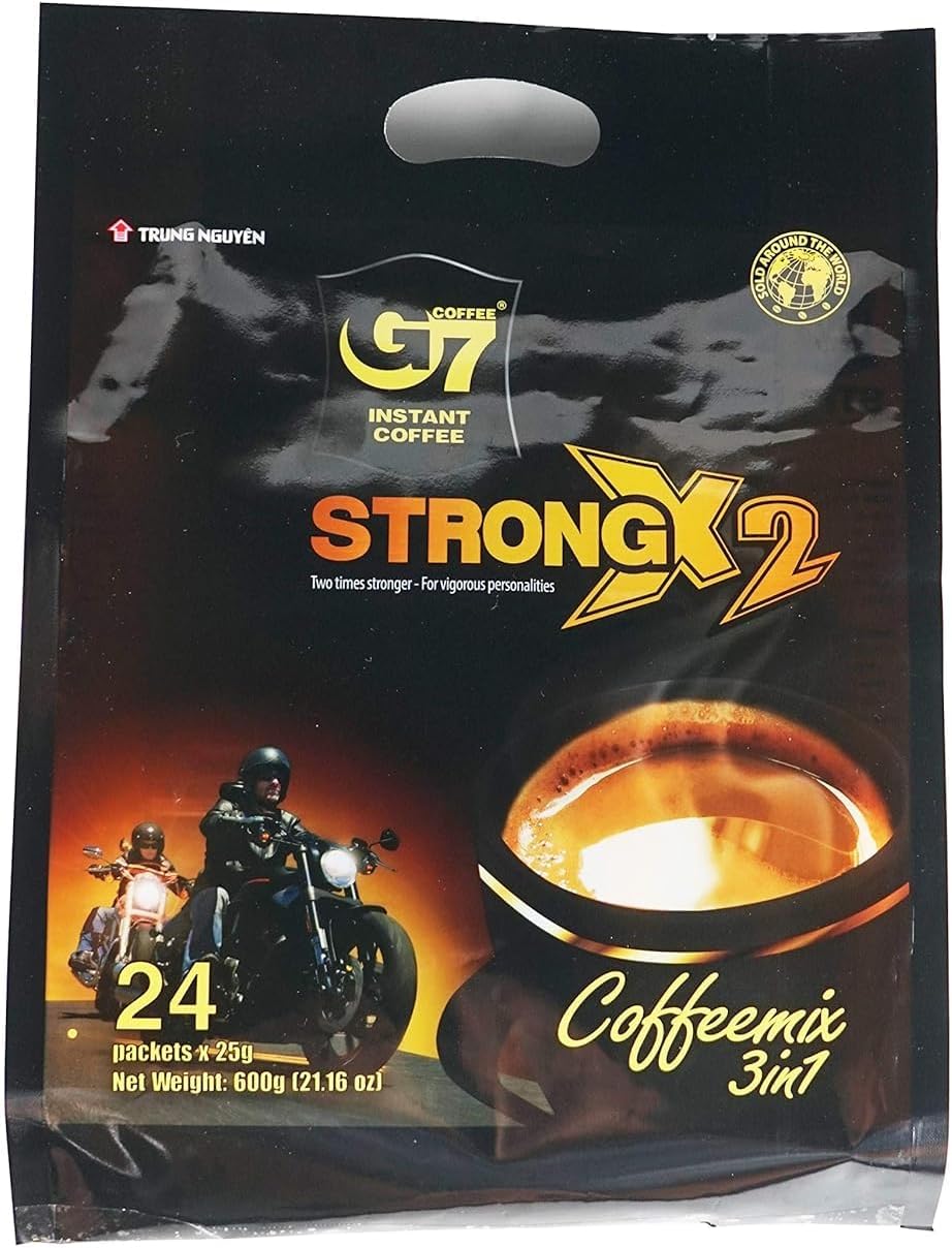 Amazon.com: Trung Nguyen — G7 Strong X2 Instant Coffee 3 in 1 — Double ...