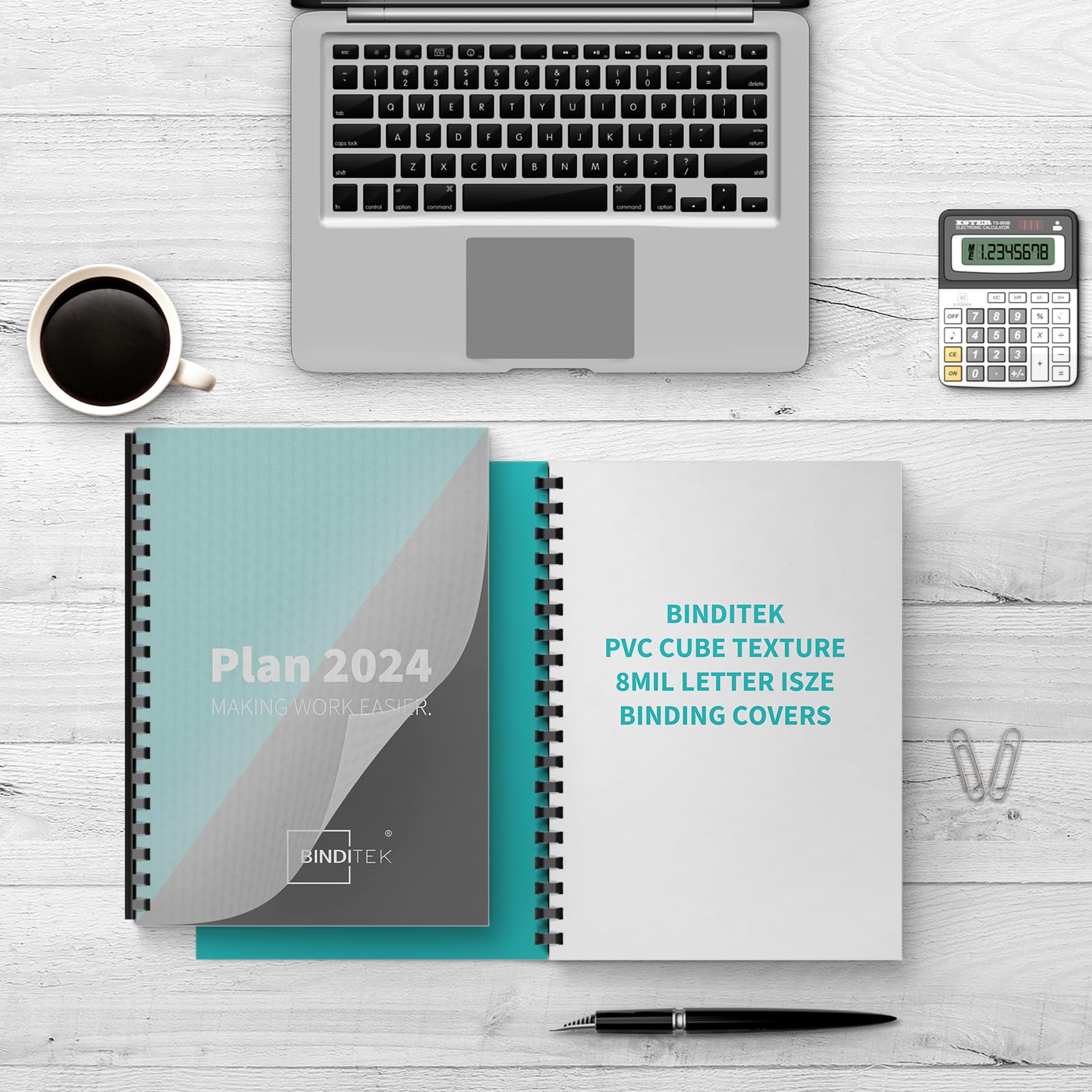 Snapklik.com : Binditek 15 Pack 8 Mil PVC Binding Presentation Covers ...