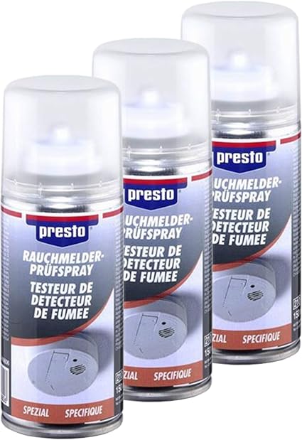 Presto 3X 416606 Smoke Detector Test Spray 150 ml : Amazon.co.uk ...