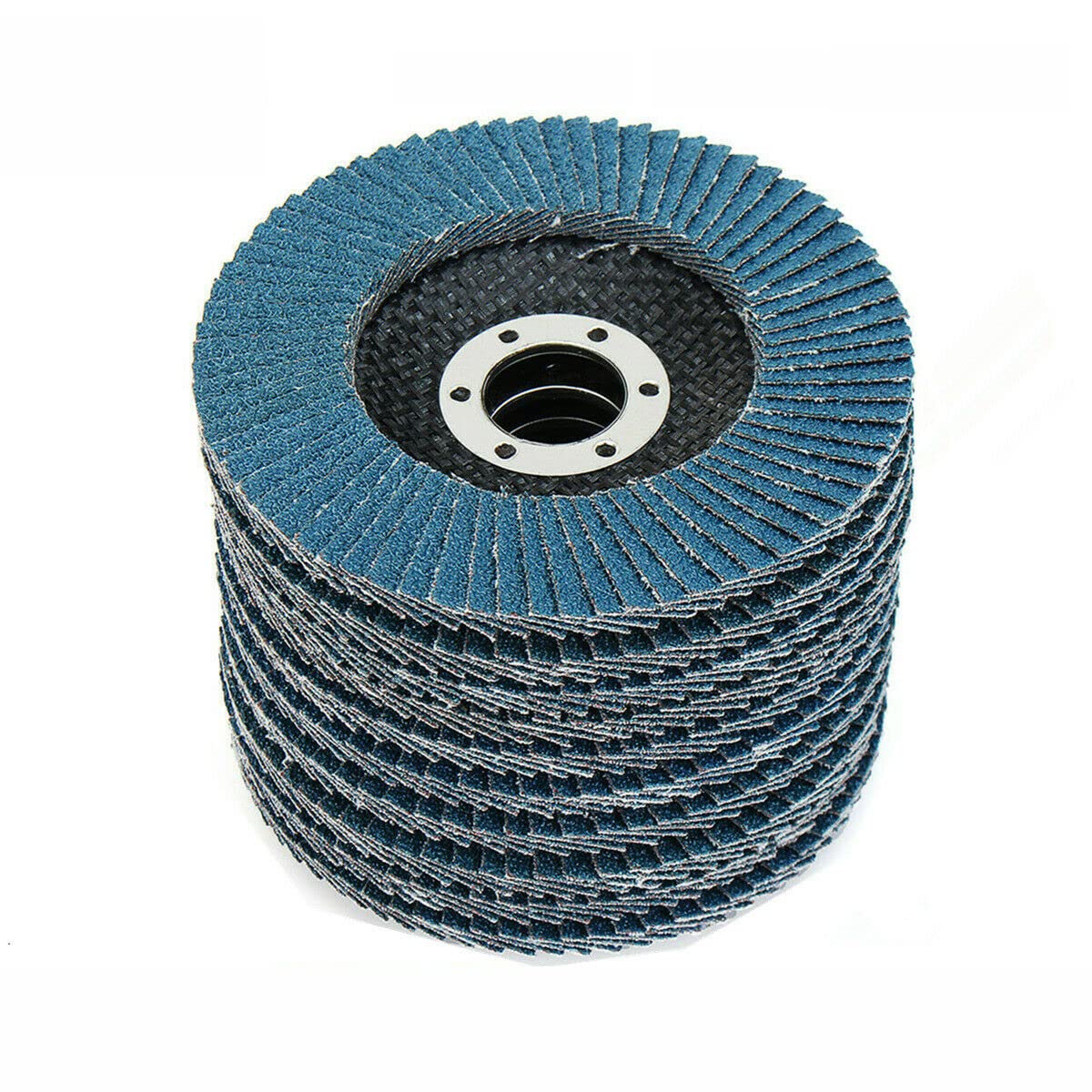 10PCS 5'' 125MM Angle Grinder Flap Sanding Disc 40 60 80 120Grit ...