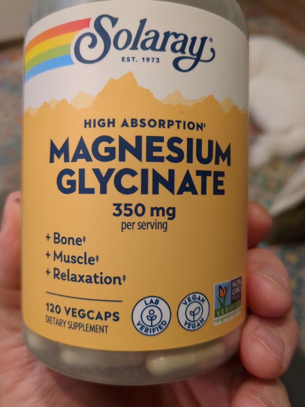 Amazon | Solaray Magnesium Glycinate, New & Improved Fully Chelated ...