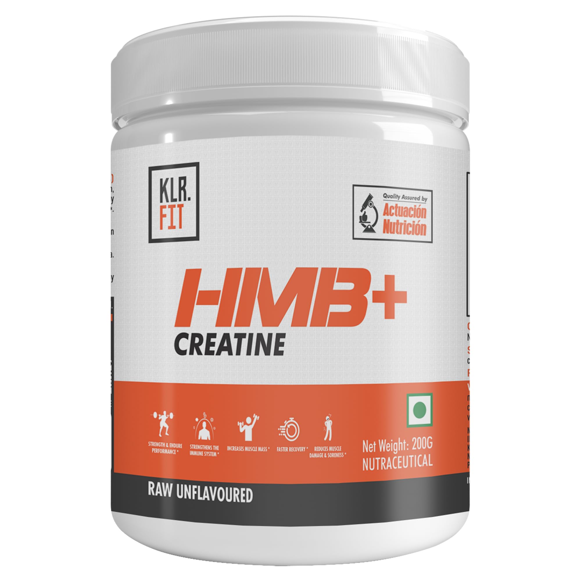 KLR.FIT Creatine + HMB Supplement -3 gm Creatine Monohydrate Powder ...