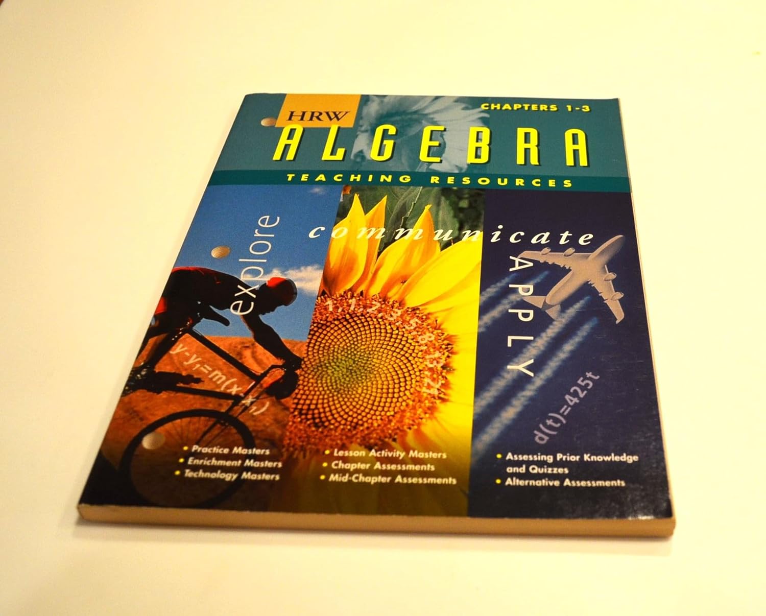 HRW Algebra Teaching Resources Chapters 1-3 Explore Communicate Apply ...