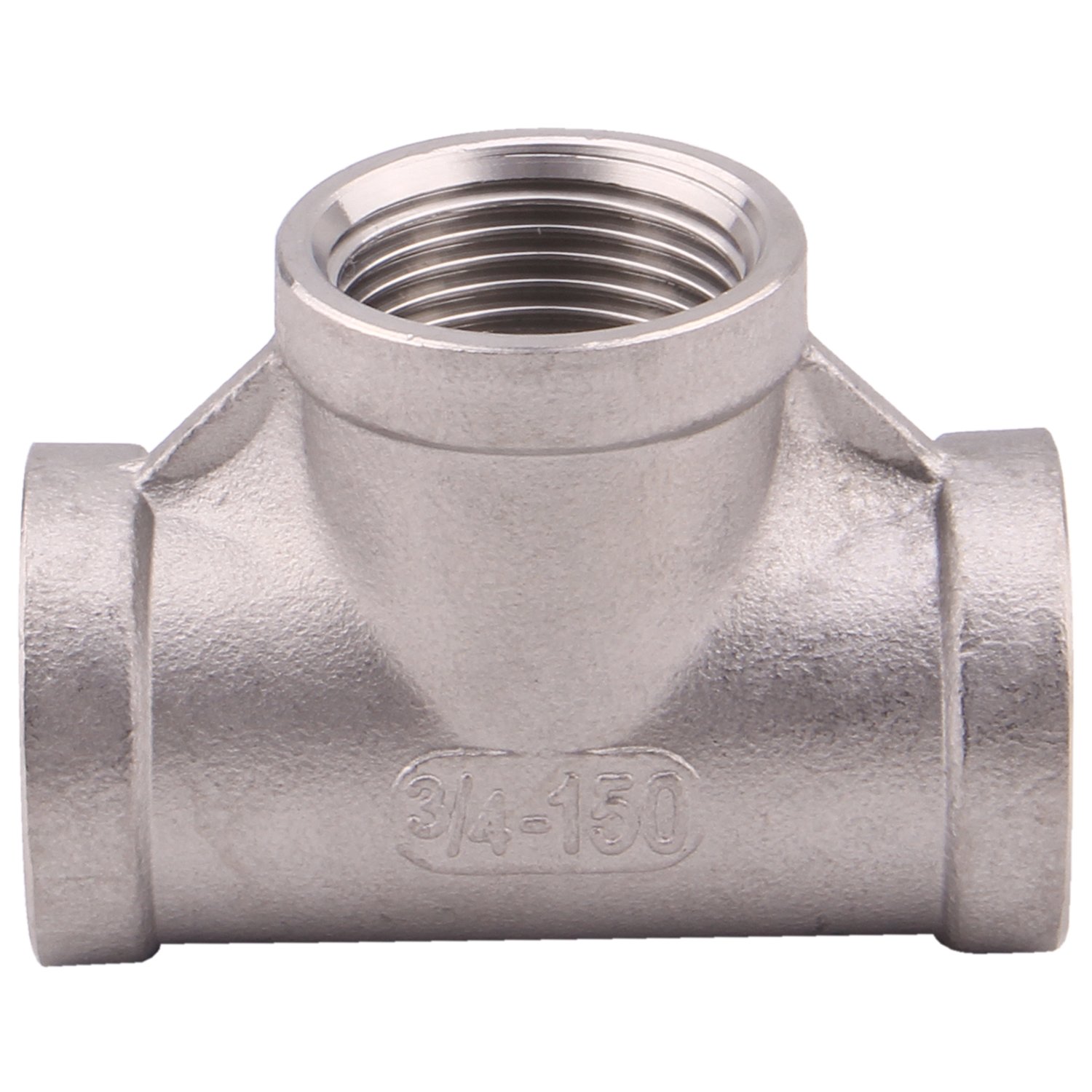 Snapklik.com : DERPIPE Stainless Steel Tee Adapter - 3/4 Inch Female 3 ...