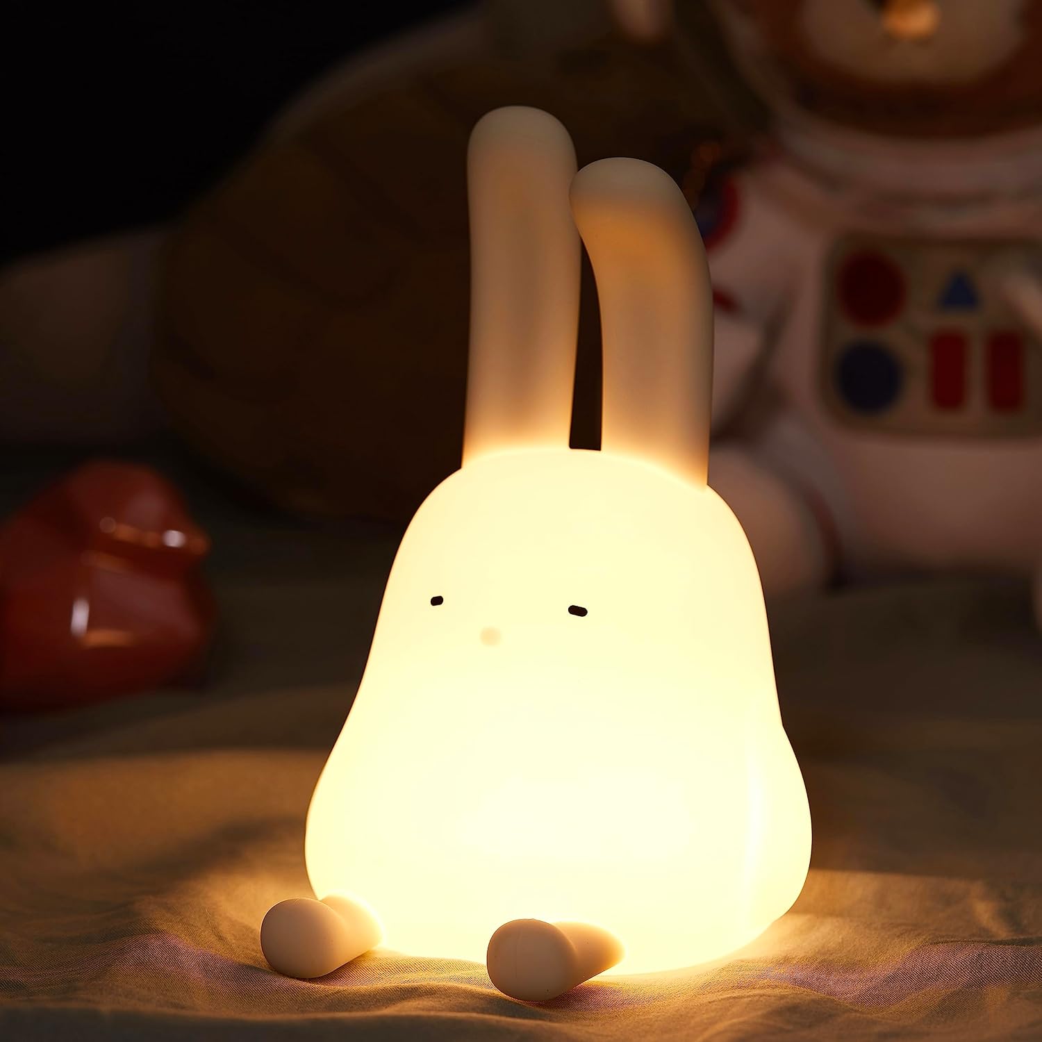 Amazon.com: CHLESAN Night Light Lamp for Kids Room,Silicone Sleeping ...