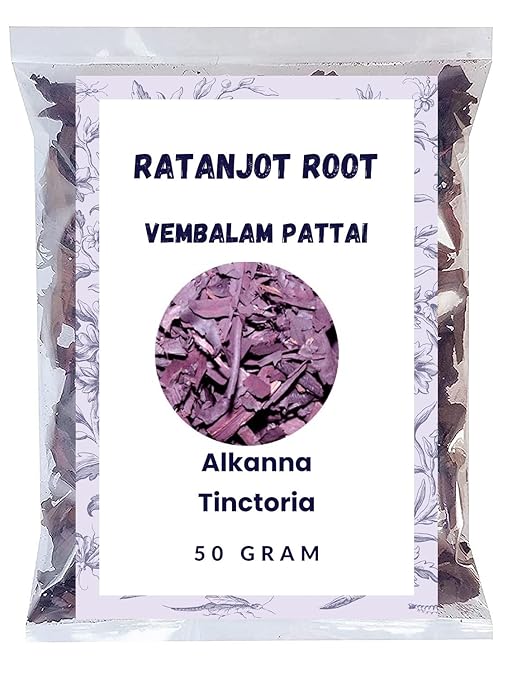 Peacock Ratanjot Root, Alkanet Root whole (50 grams) - Cooking, Hair ...