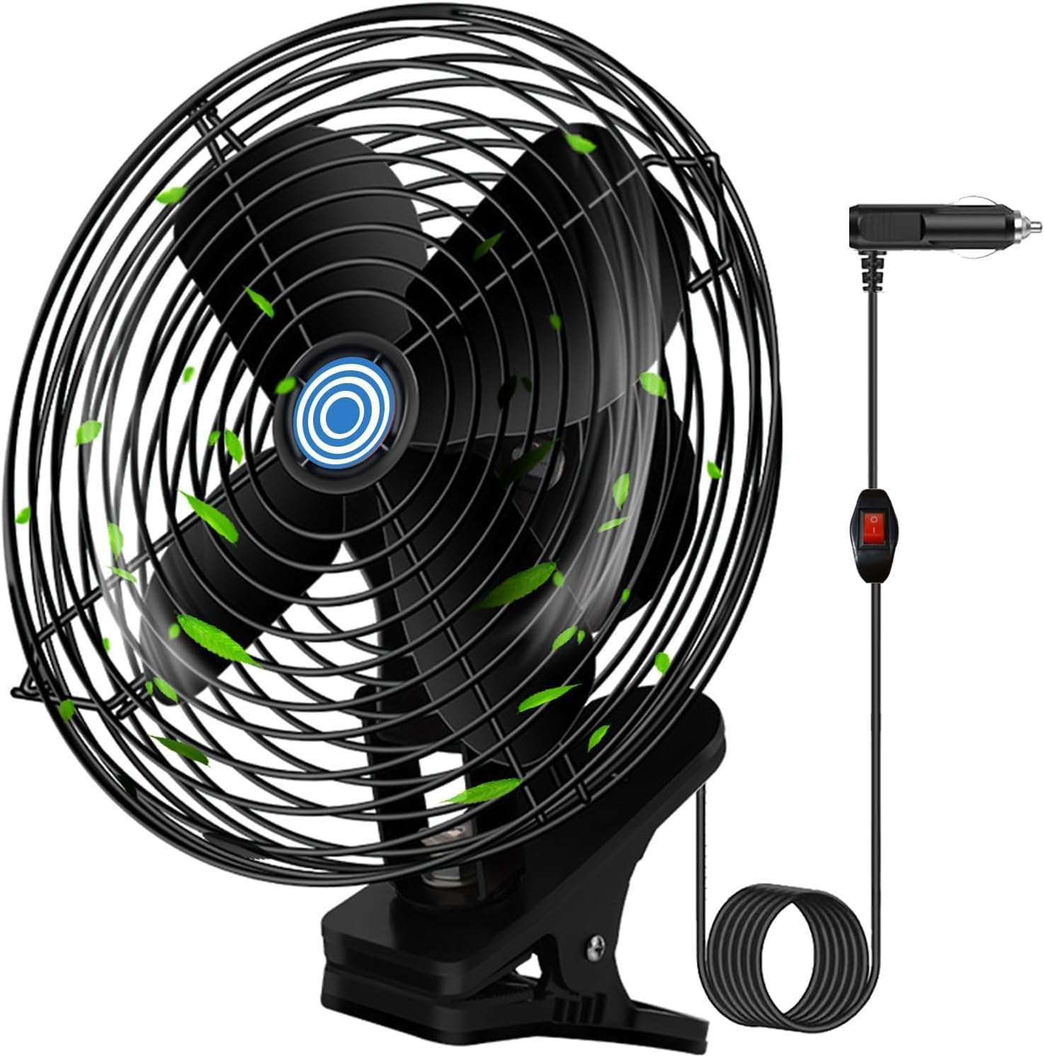Amazon.com: Professional EZ Travel Collection 12V Mini Clip on Fan Car ...