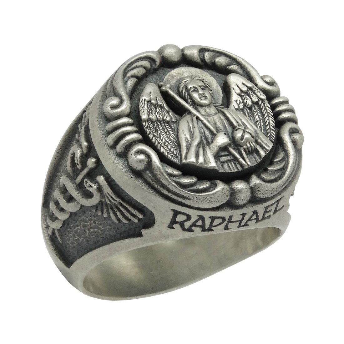 Amazon.com: St Raphael the Archangel Sterling Silver 925 Christian ...