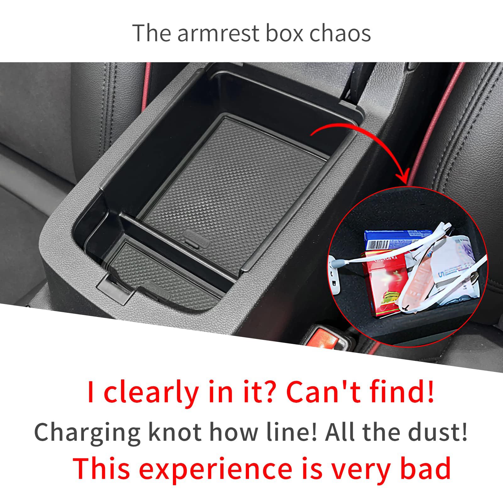 Snapklik.com : Smabee Center Console Organizer Tray, For Chevy Trax ...