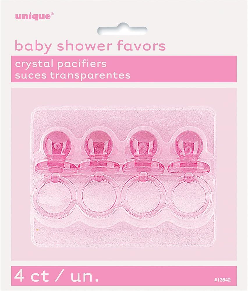 Amazon.com: Pink Acrylic Crystal Pacifier Favors - 18 Pieces, 1 ...