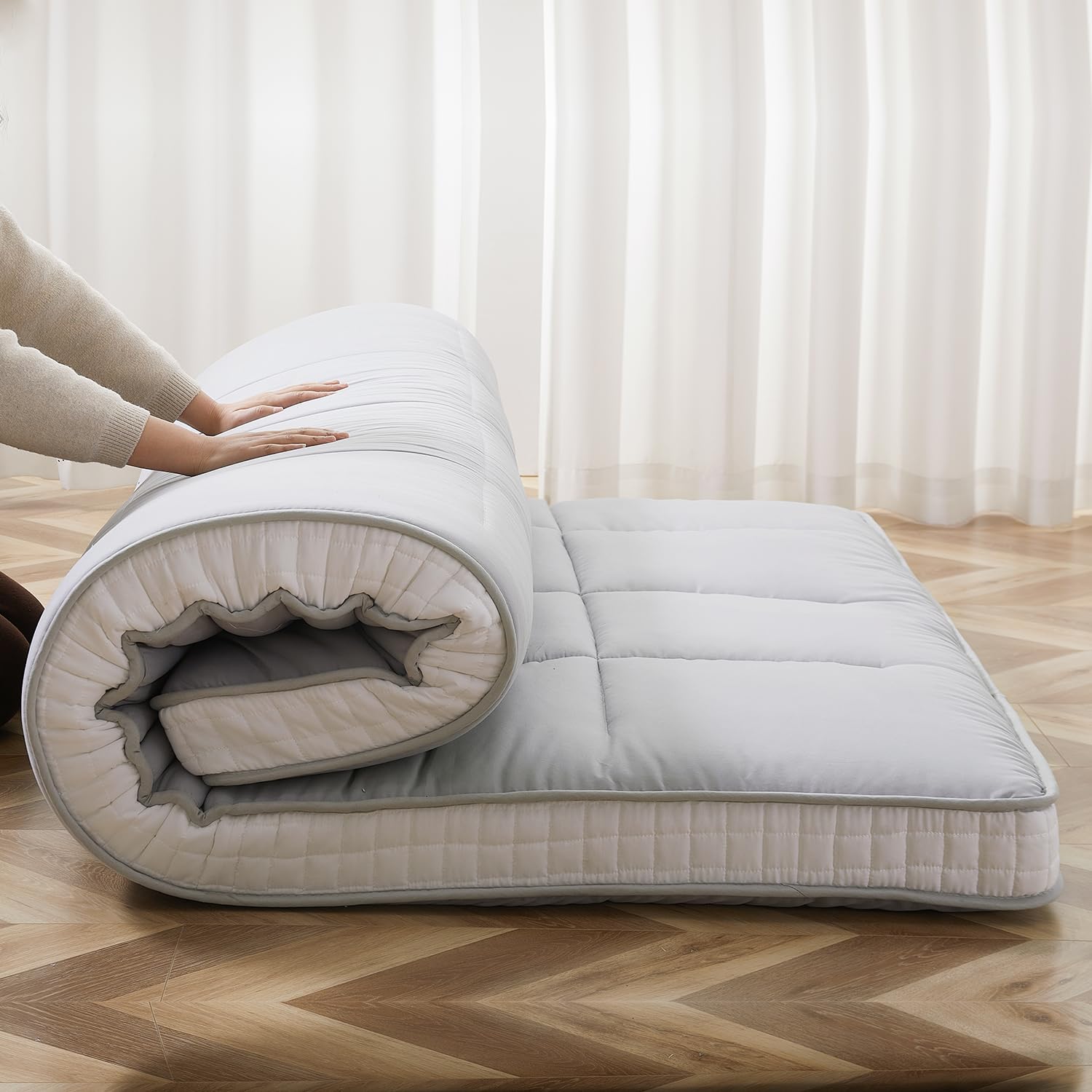 ZIKEBTUY Floor Mattress Japanese Futon Double Mattress Topper - 10cm ...