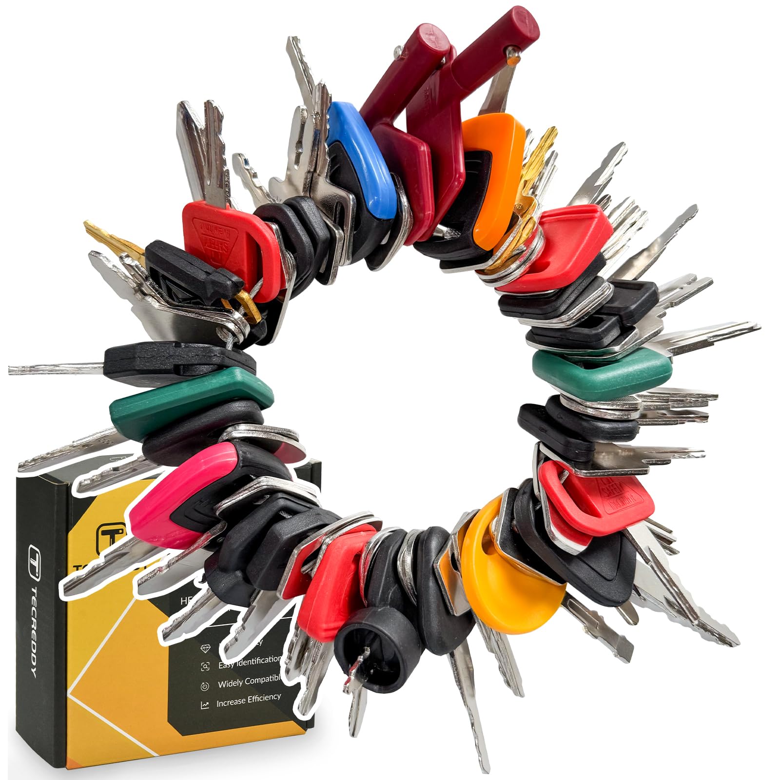 Snapklik.com : 70 Heavy Equipment Keys Master Set, Machine Keys For Cat ...