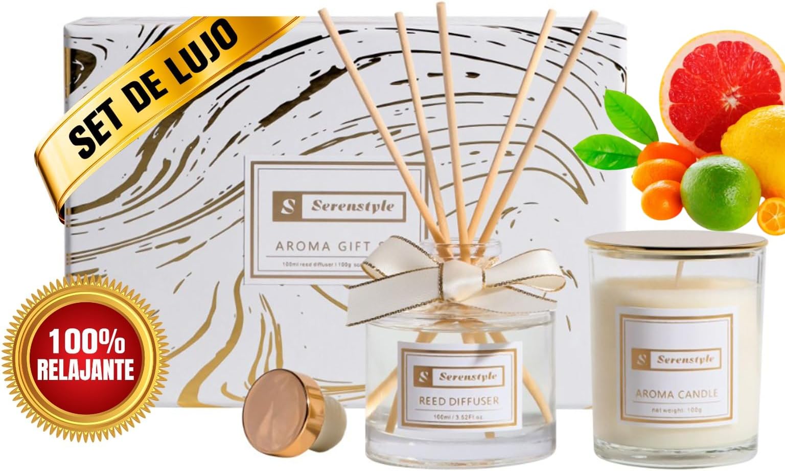 Velas Aromáticas de Lujo 100% Aromatizante para Hogar Difusor de Aromas ...