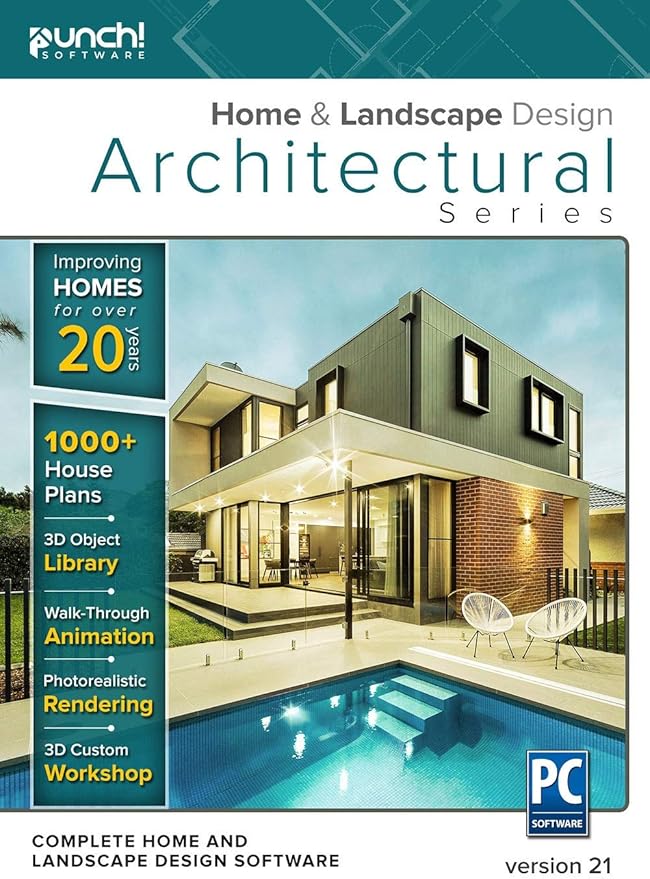 Amazon.com: Punch! Home & Landscape Design Architectural Series v21 [PC ...
