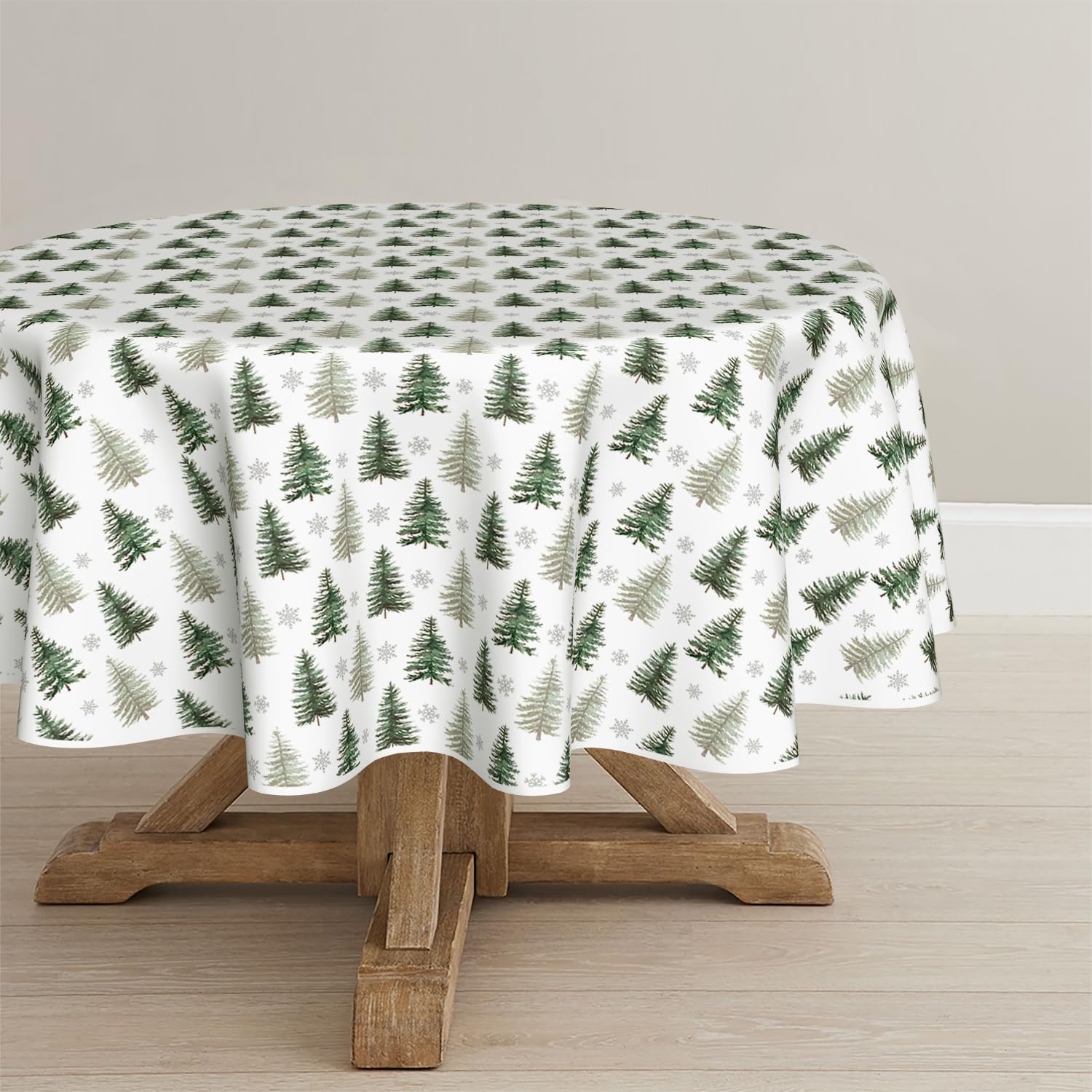 Amazon.com: Horaldaily Christmas Tablecloth 70×70 Inch Round, Christmas ...