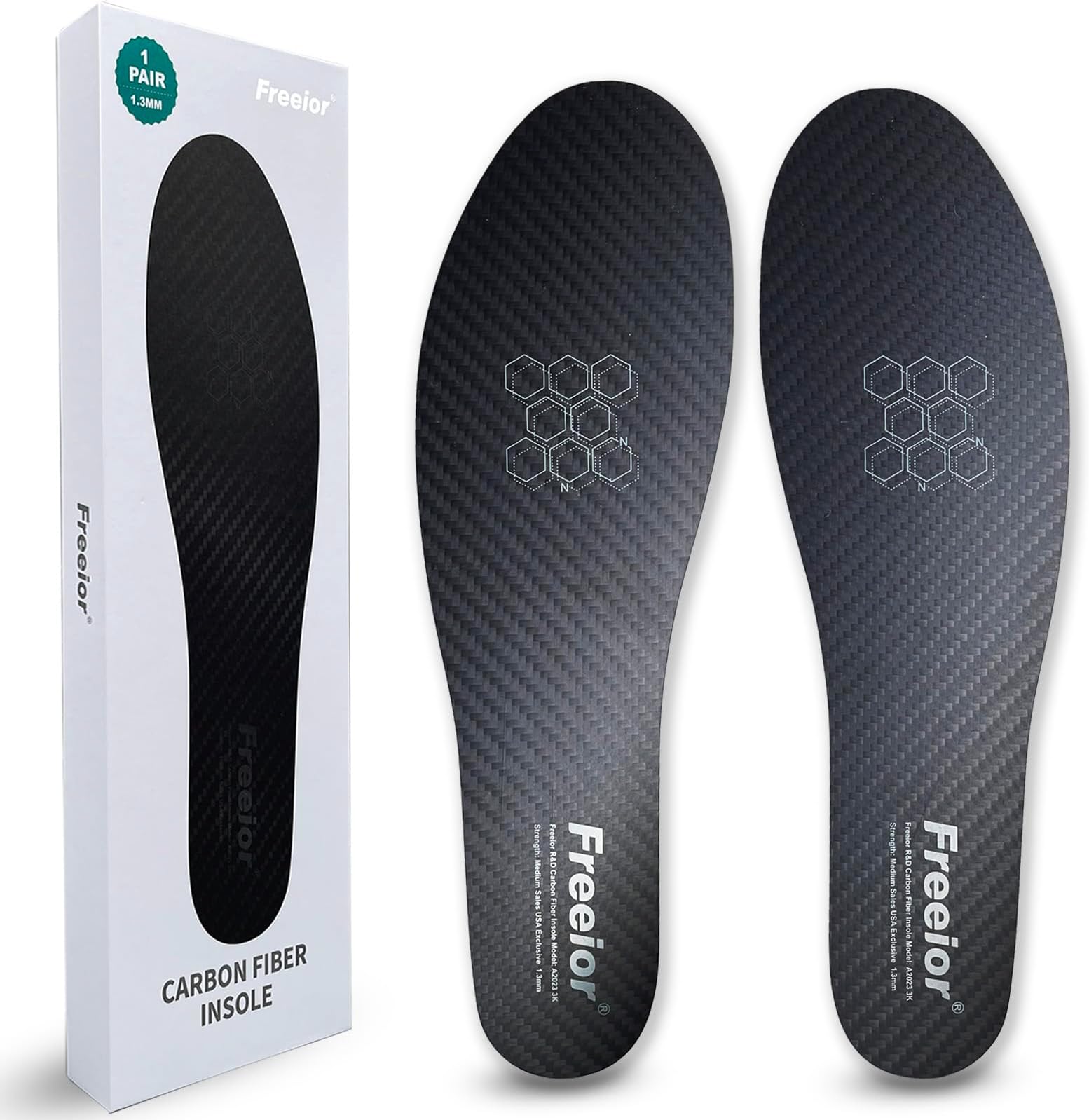 Amazon.com: Freeior Carbon Fiber Insole for Pain Relief of Turf Toe ...
