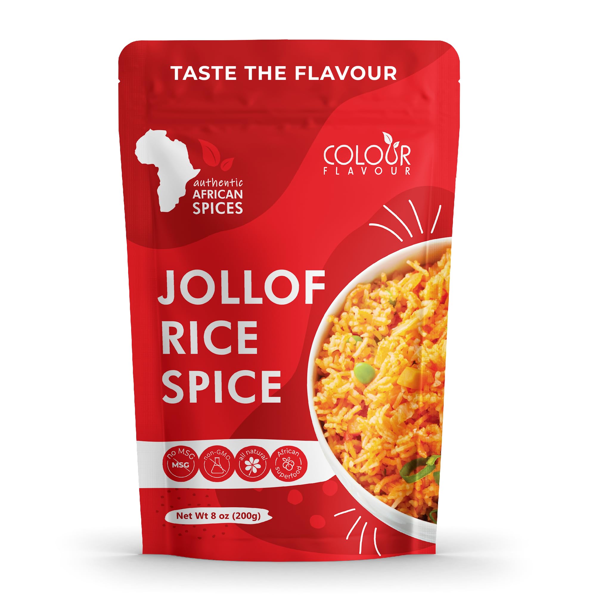 Amazon.com : Colour Flavour Jollof Rice Spice | Tasty Smoky Jollof Rice ...