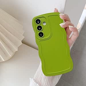 Amazon.com: UEEBAI Wave Frame Silicon Case for Samsung Galaxy A16 4G/5G Phone Case, Cute Wave ...