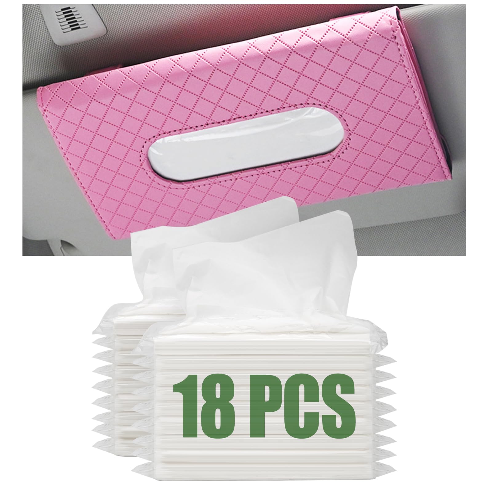 Amazon.com: Car Tissue Refill 18 Packs Car Tissues Auto Visor Tissue ...