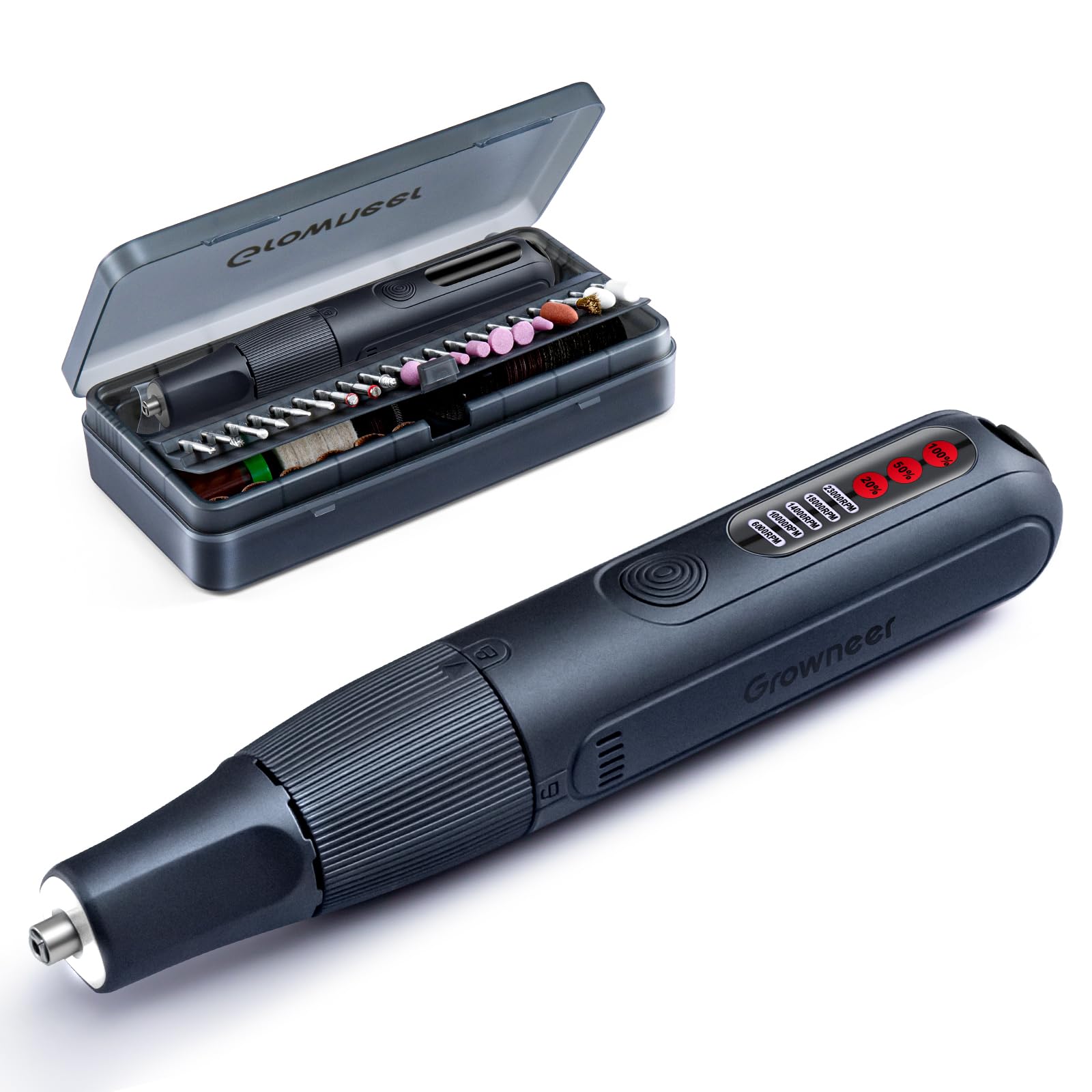 Snapklik.com : GROWNEER Mini Cordless Rotary Tool Kit, 8V Rechargeable ...