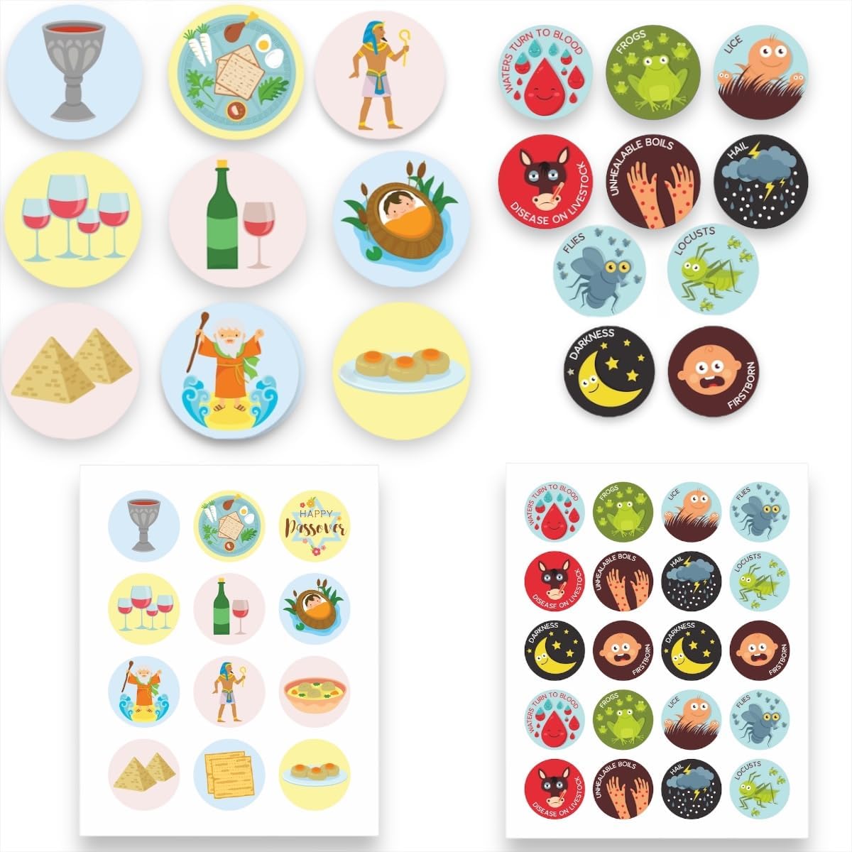 Amazon.com: Ella and Noah celebrate Passover: sticker activity book ...