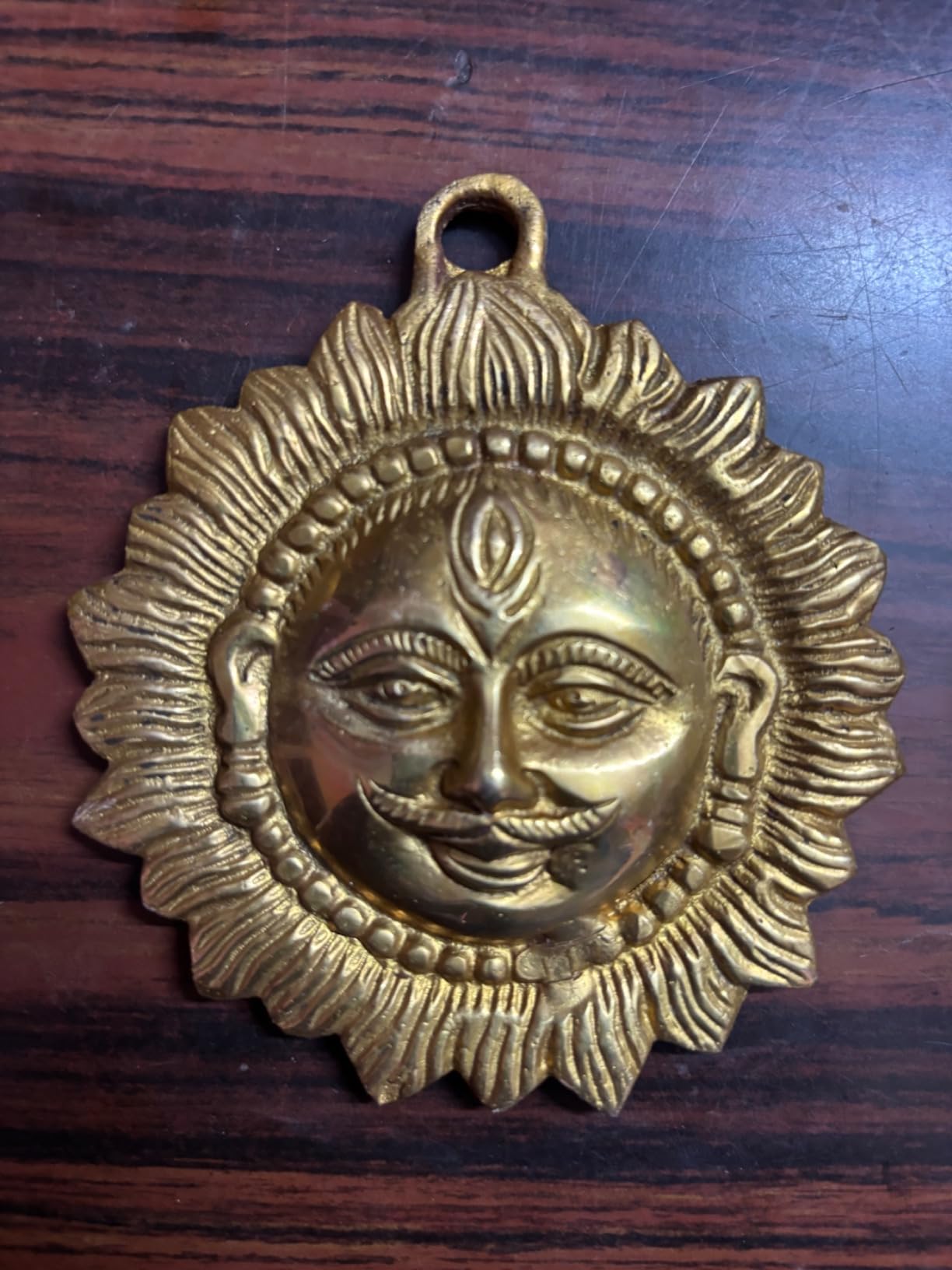 Buy Pick End Now Brass Sun Surya Face Idol Sculpture for Positivity at ...