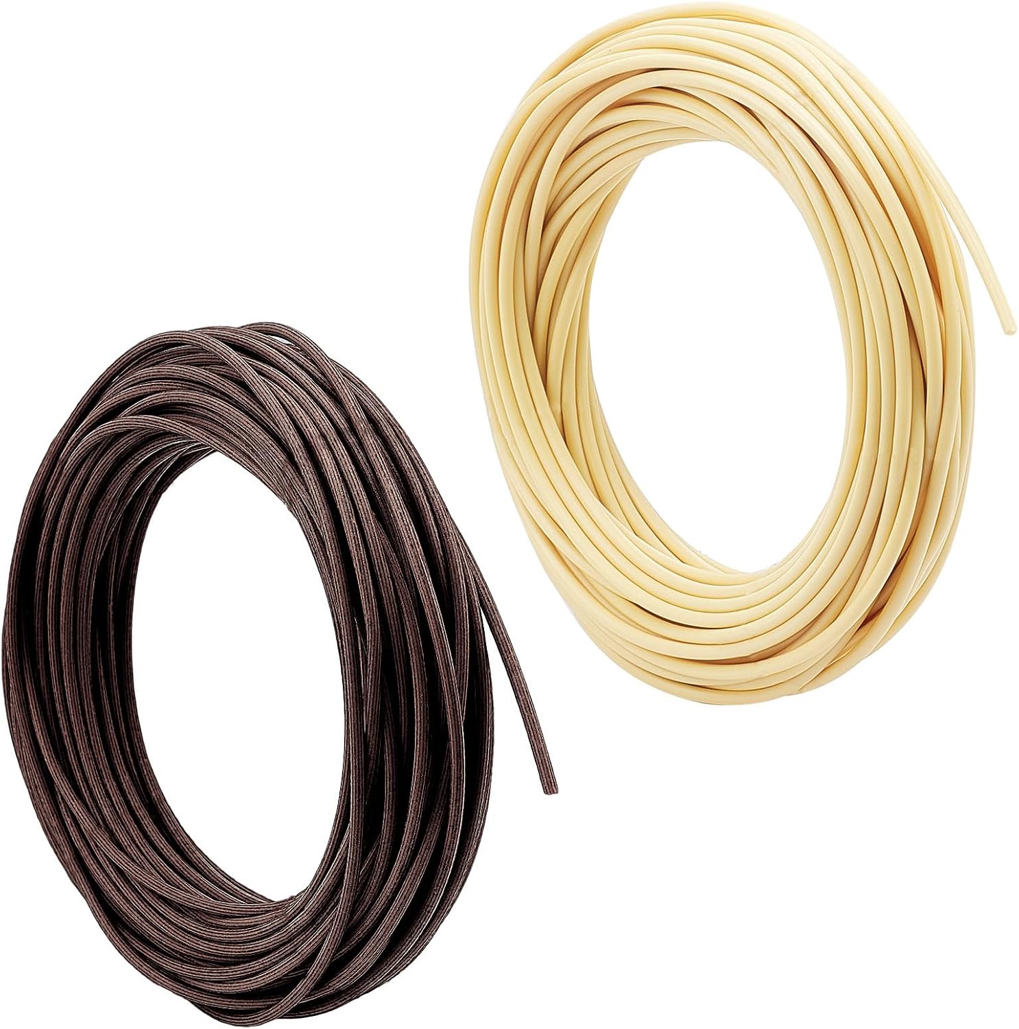 Amazon.com: AHANDMAKER 2 Rolls 0.1 Inch Round Plastic Rattan, Bundles ...