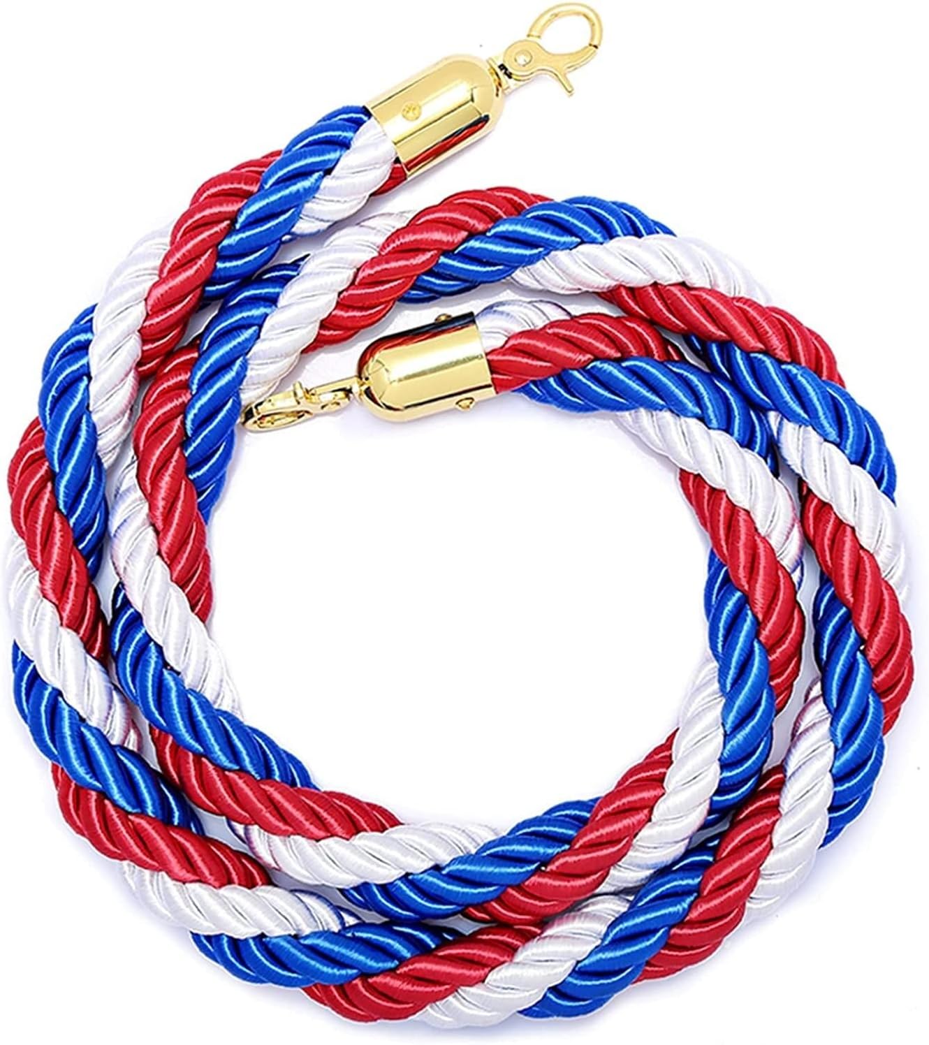 Amazon.com: Heavy-Duty Twisted Polypropylene Rope, Colorful Stanchion ...