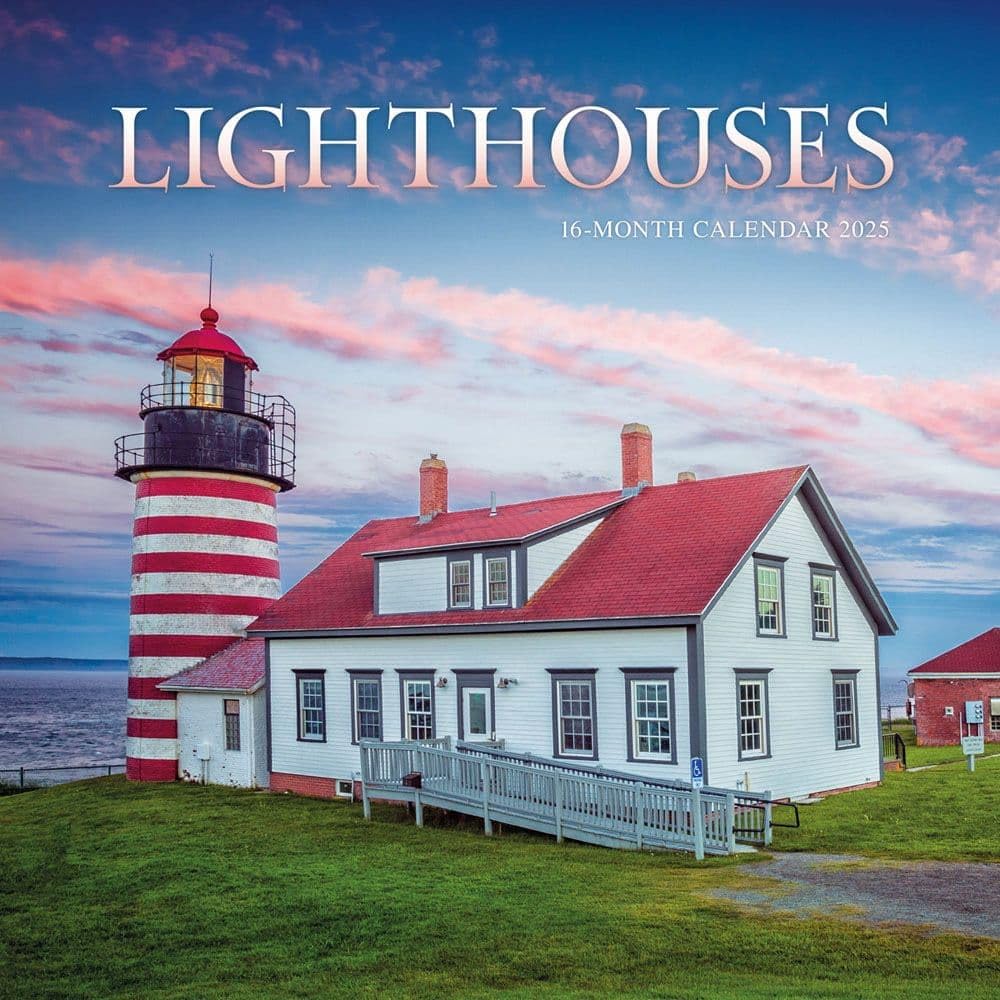 Amazon.com: Carousel Calendars, Lighthouses 2025 Wall Calendar : Office ...