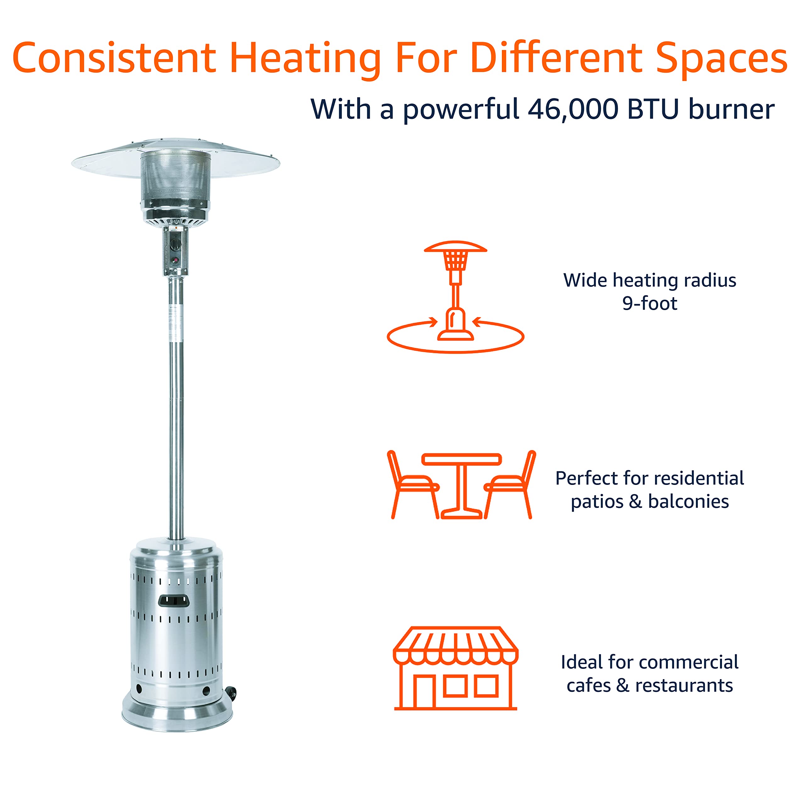 Amazon Basics 46 000 BTU Outdoor Propane Patio Heater With Wheels amazon-basics-46-000-btu-outdoor-propane-patio-heater-with-wheels